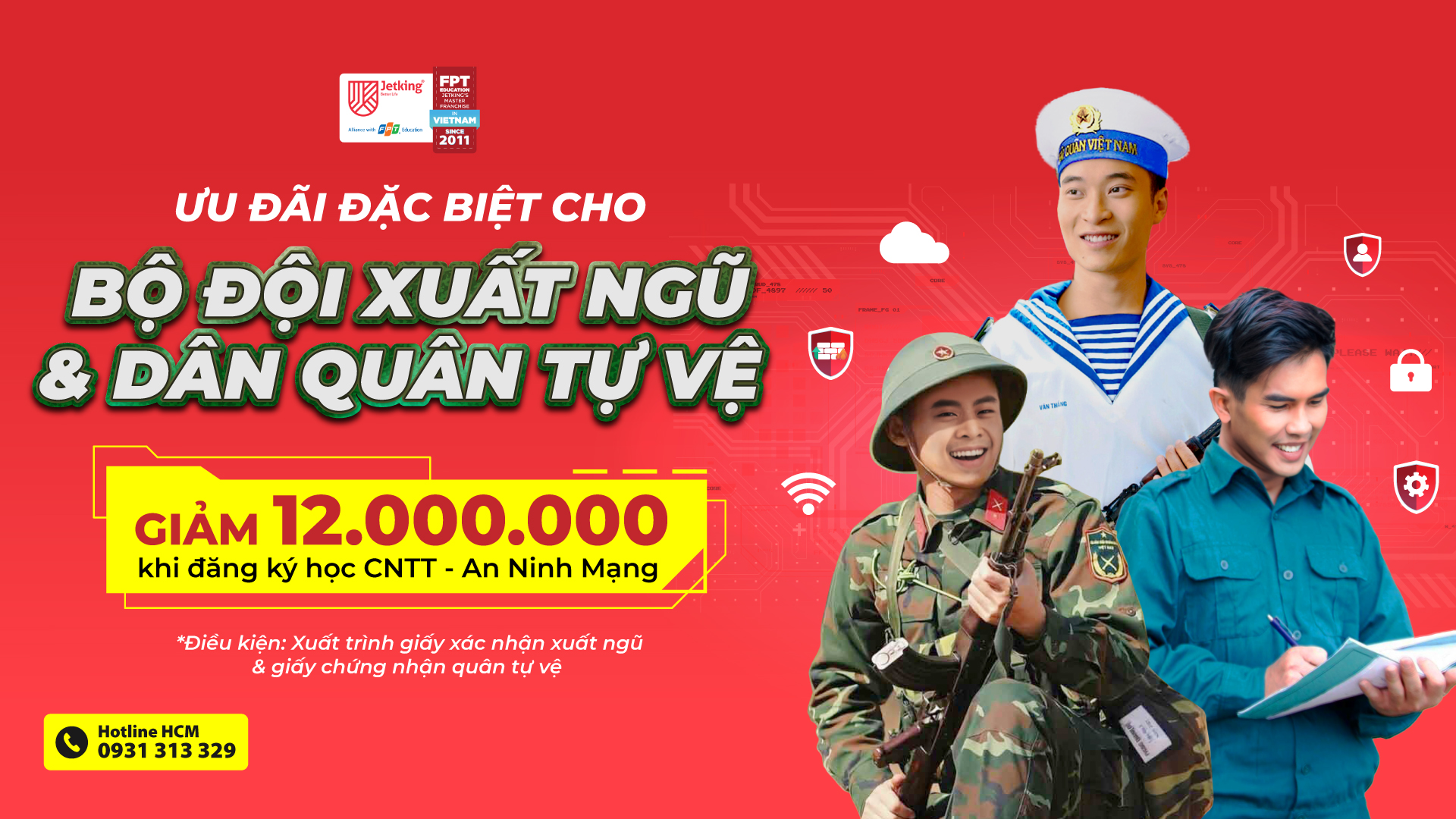 FJK Khởi Đầu Ưu Đãi Cho Bộ Đội xuất Ngũ Và Dân Quân Tự Vệ