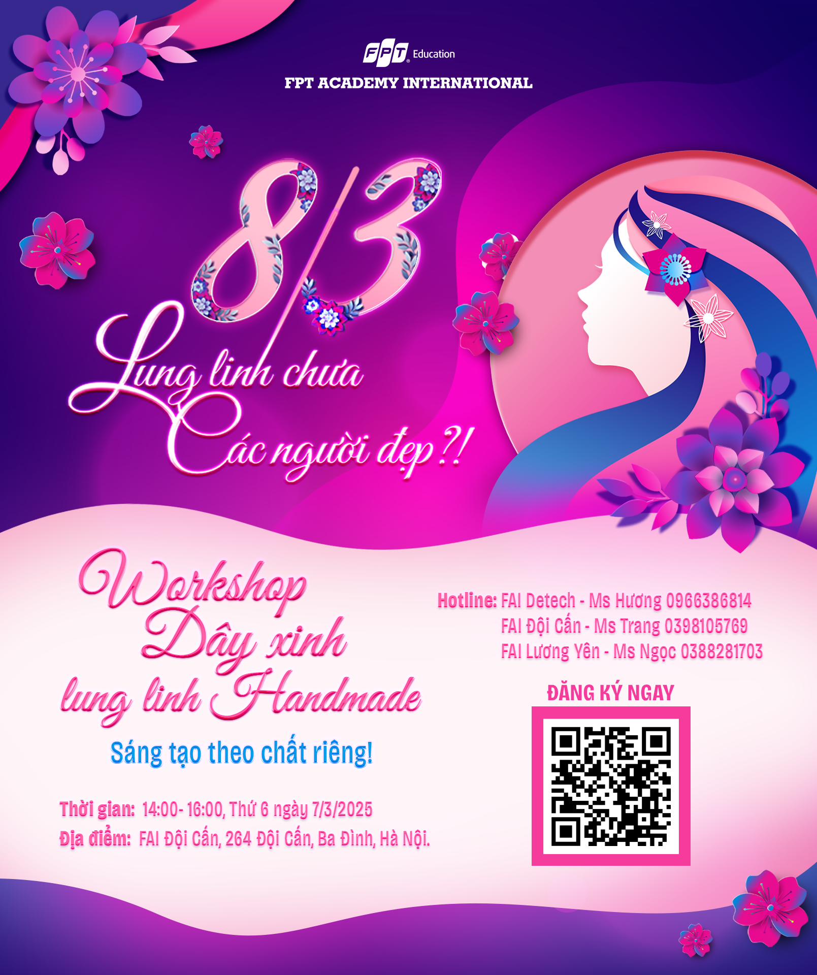 Workshop “Dây xinh lung linh Handmade” - Định hình phong cách, thể hiện ...